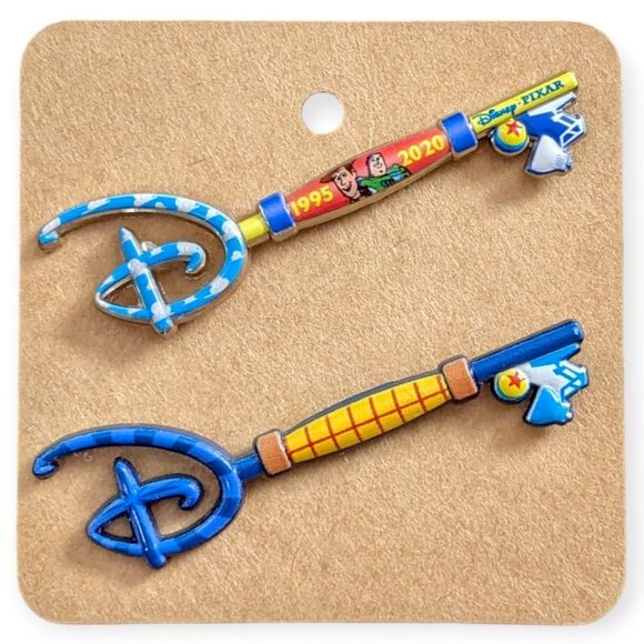 Disney | Accessories | Toy Story Disney Store Key Pins Woody And Buzz ...